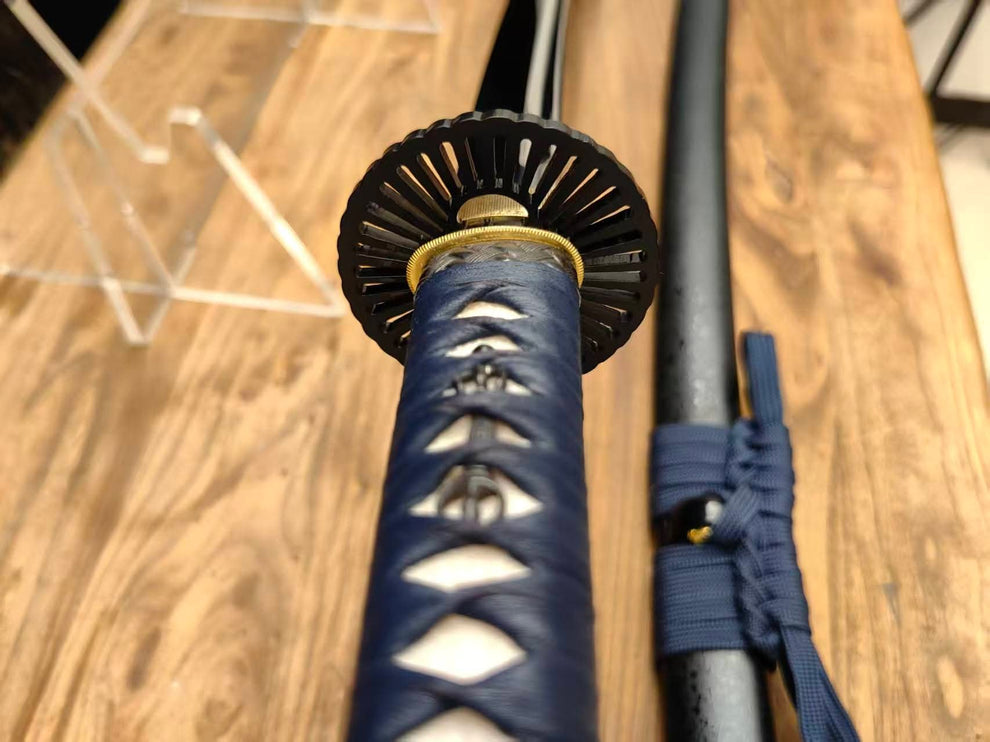 Cloudhammer Ice Kiku Katana - s5e with bohi – RVA Katana