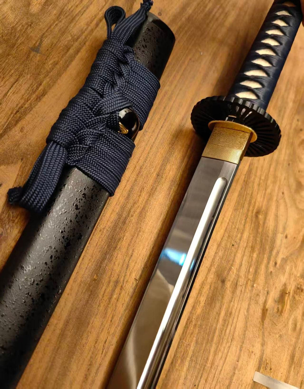 Cloudhammer Ice Kiku Katana - s5e with bohi – RVA Katana