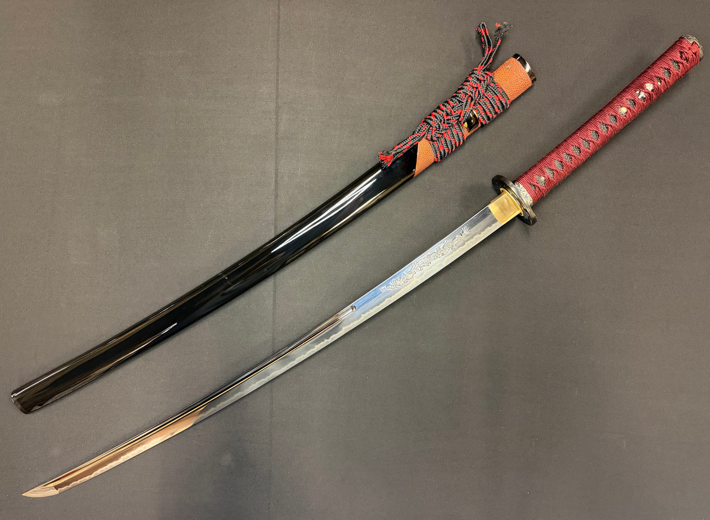 Legacy Steel Craftsman Elite Katana - Crimson Guardian folded 1095 ...