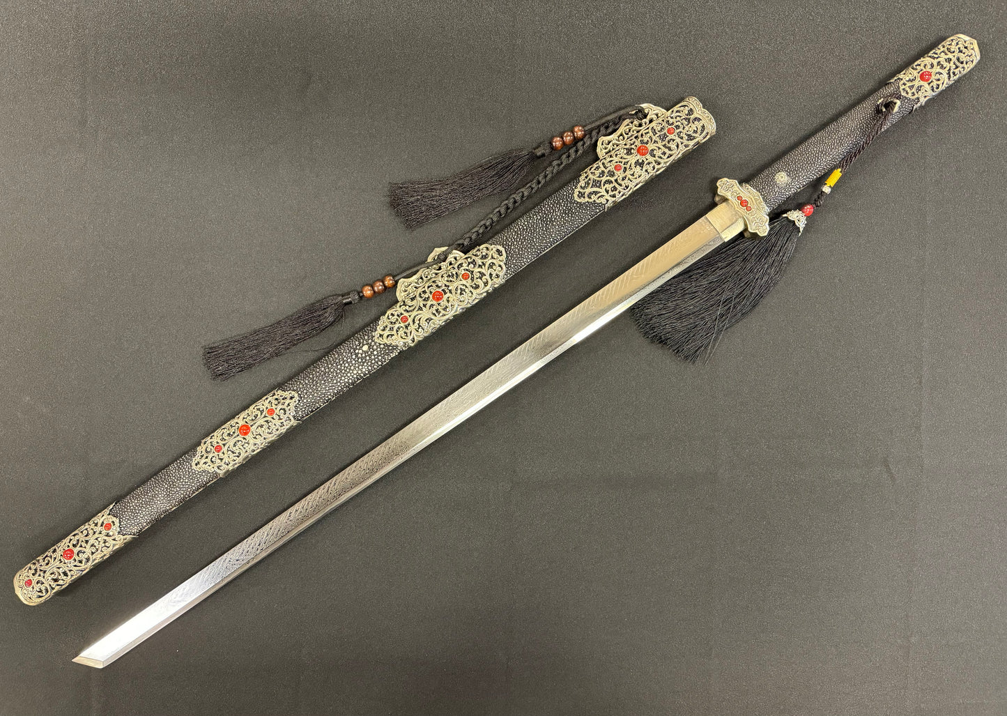 Cloudhammer Functional Damascus Tang Dao – RVA Katana