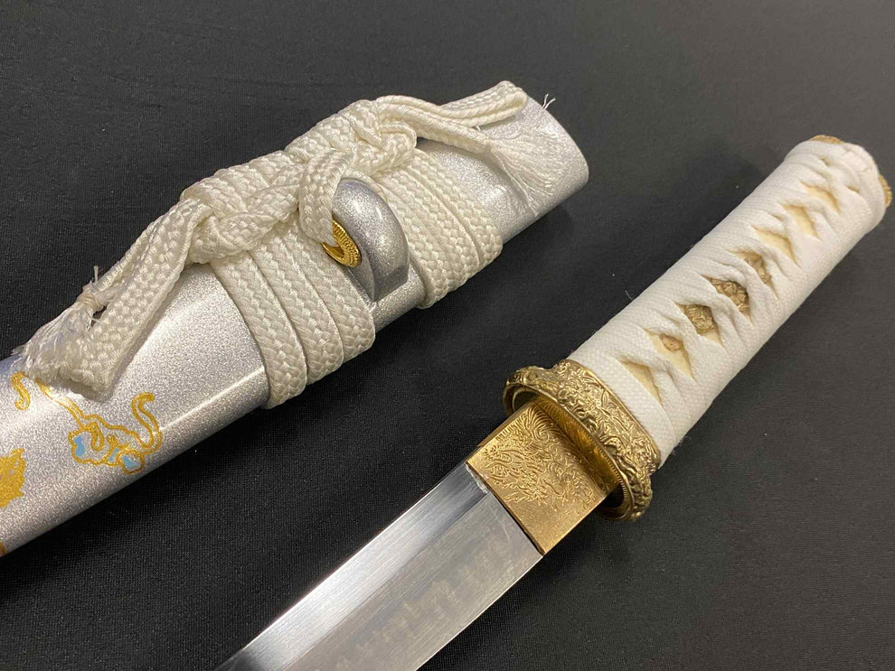 Phoenix Armory Hamidashi Tanto - Silver Dragon - T10 – RVA Katana