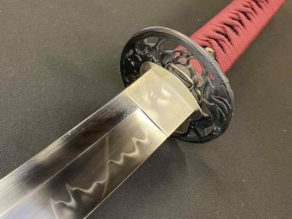 Legacy Steel Katana - Crimson Summer Osoraku 1095 Carbon Steel Clay Te ...