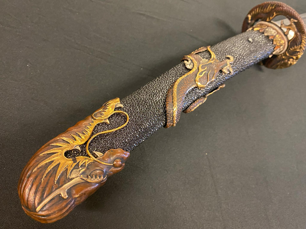 Phoenix Arms Dragon Head Tachi - Sanmai folded steel, clay tempered, 3 – RVA Katana