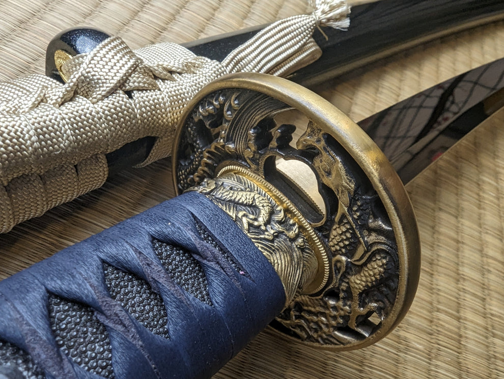 Cloudhammer Surging Dragon Katana - s5 Shock Steel – RVA Katana