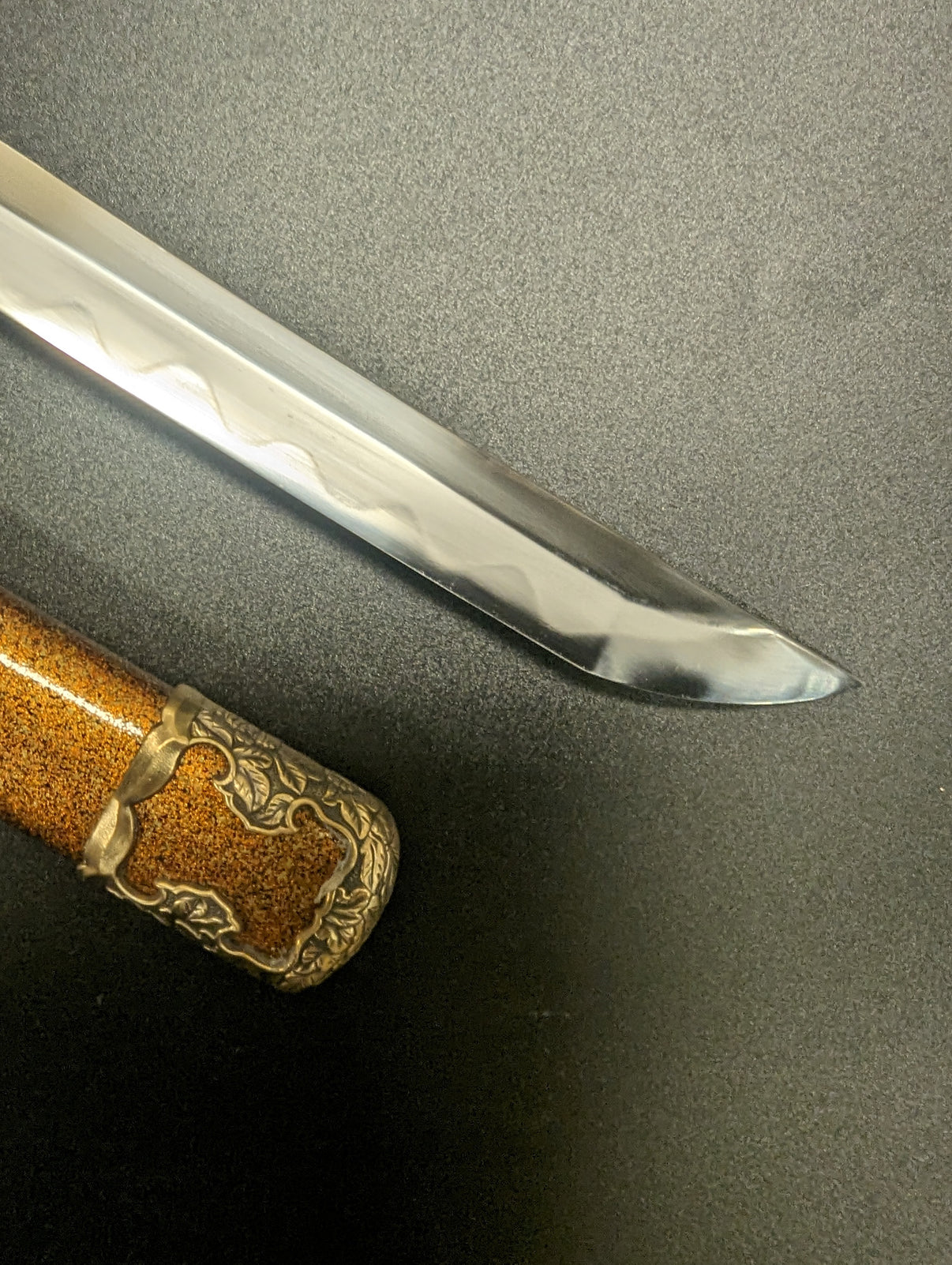 Phoenix Arms Blue Chrysanthemum Tachi - Folded Steel, Clay Tempered, H – RVA Katana